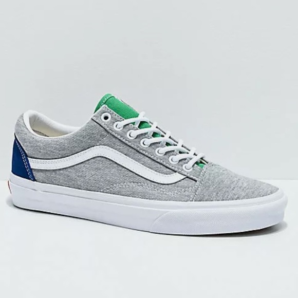 Vans | Shoes | Vans Gray And Green Sneakers | Poshmark